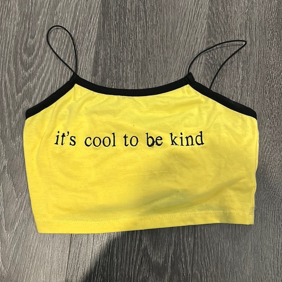 Zaful | Tops | Its Cool To Be Kind Crop Top | Poshmark